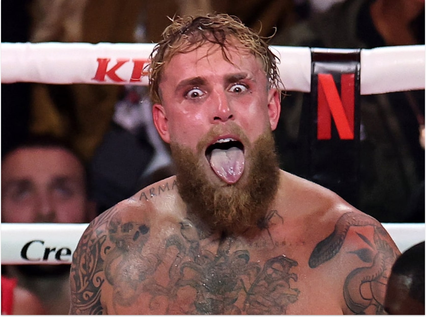 Jake Paul mis KO par Anthony Joshua : les images impressionnantes de sa ...